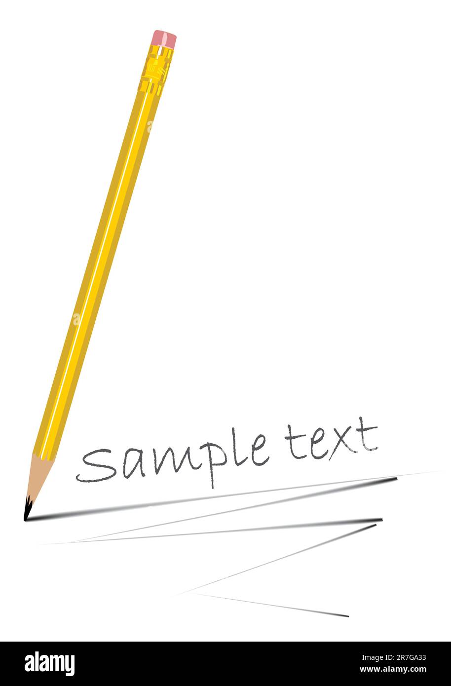 Vector lead pencil on white background Stock Vector Image & Art - Alamy