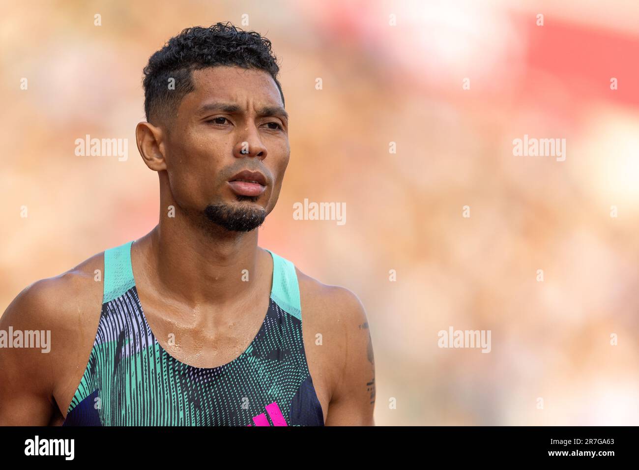 Oslo, Norway 15 June 2023, Wayde Van Niekerk of South Africa remains ...