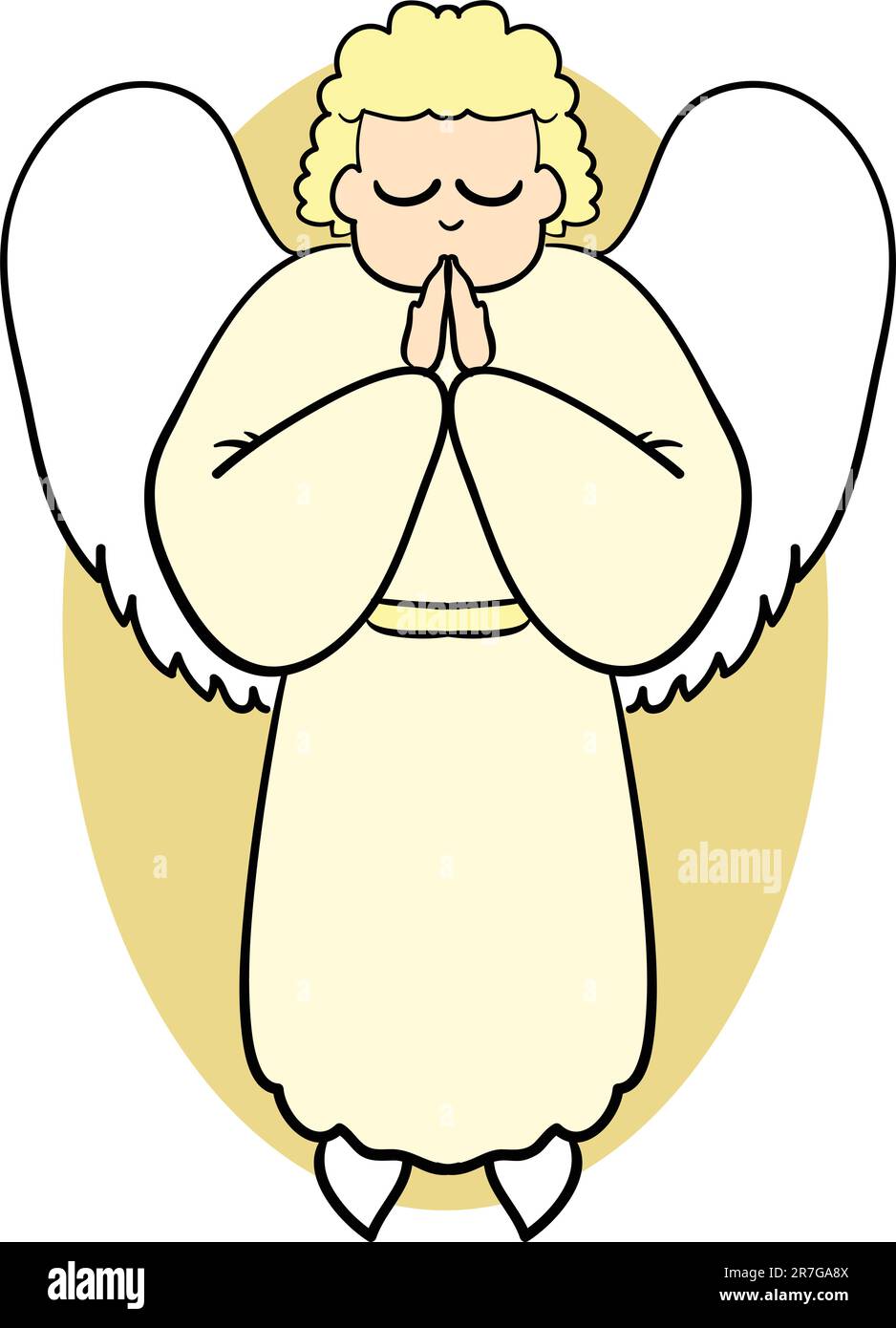 Statue of angel of peace Stock Vector Images - Alamy
