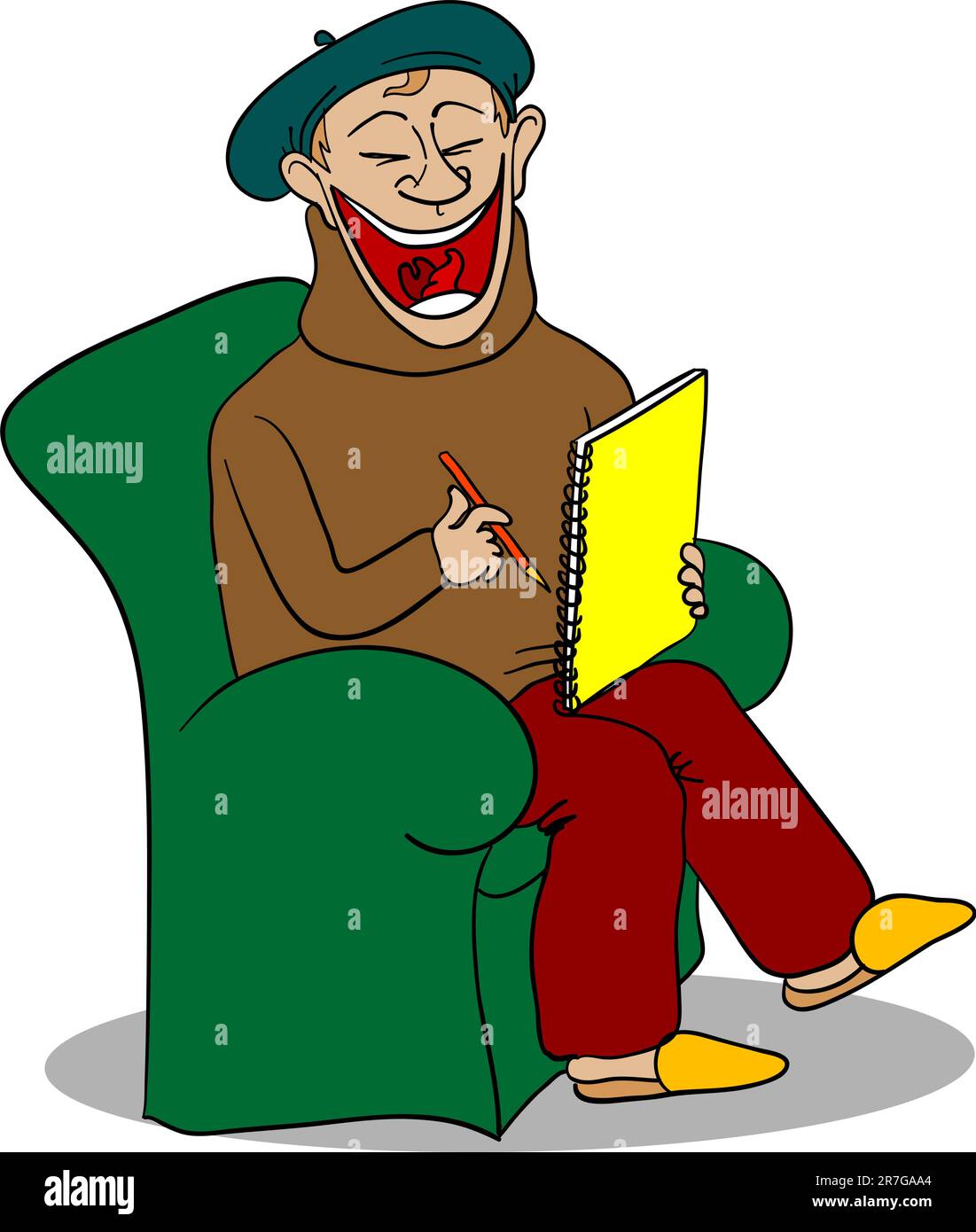 Cartoonist and painter Stock Vector Images - Alamy
