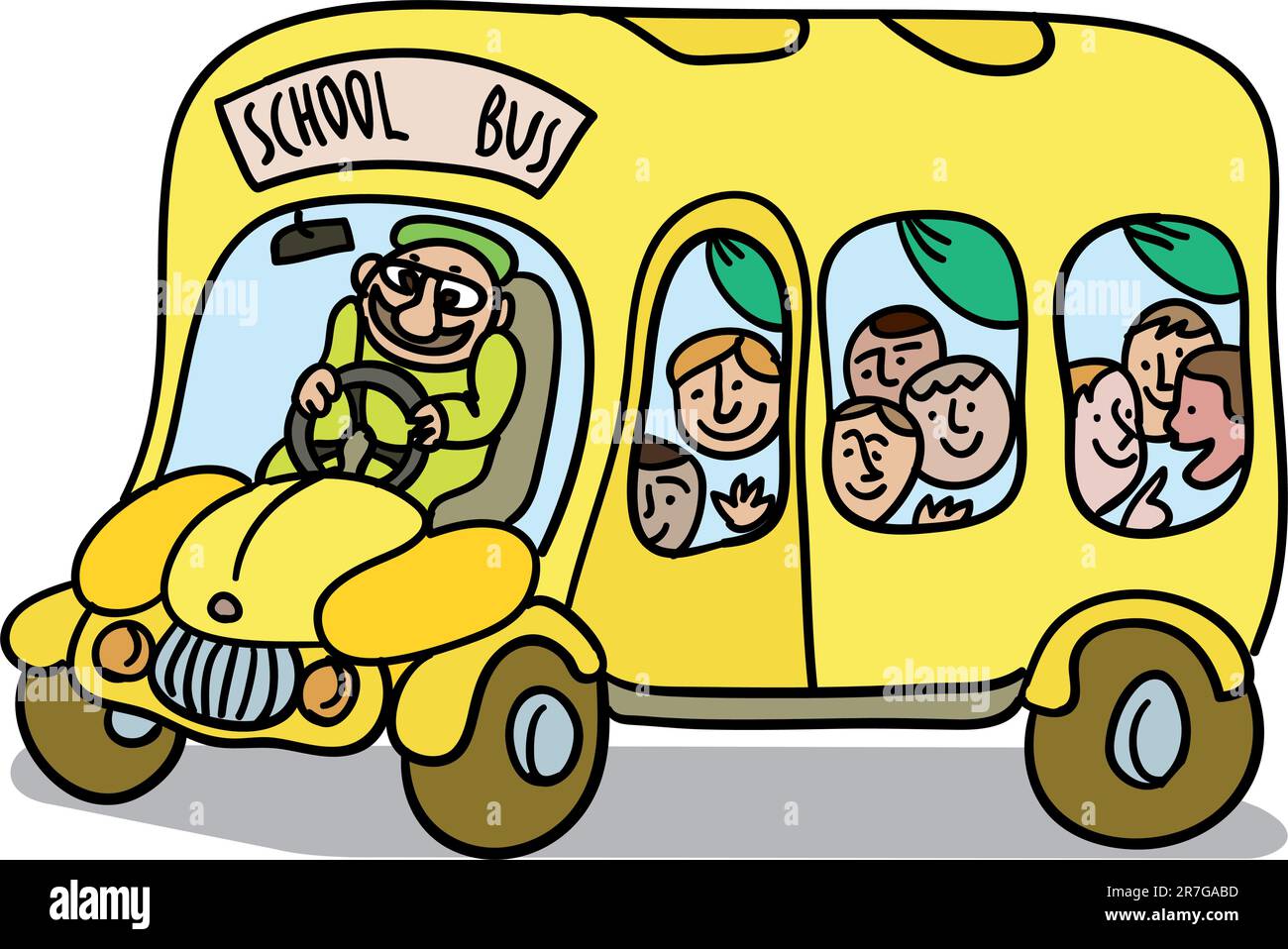 Bus back view Stock Vector Images - Alamy