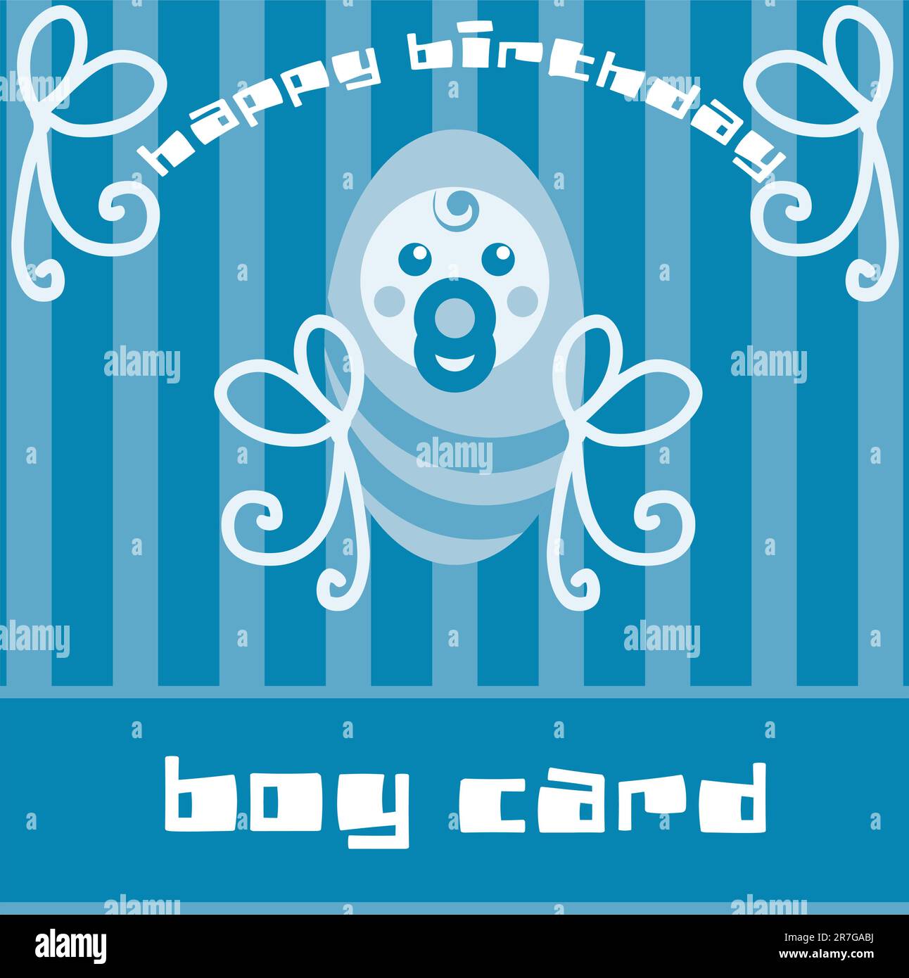 Boy card Stock Vector Images - Alamy