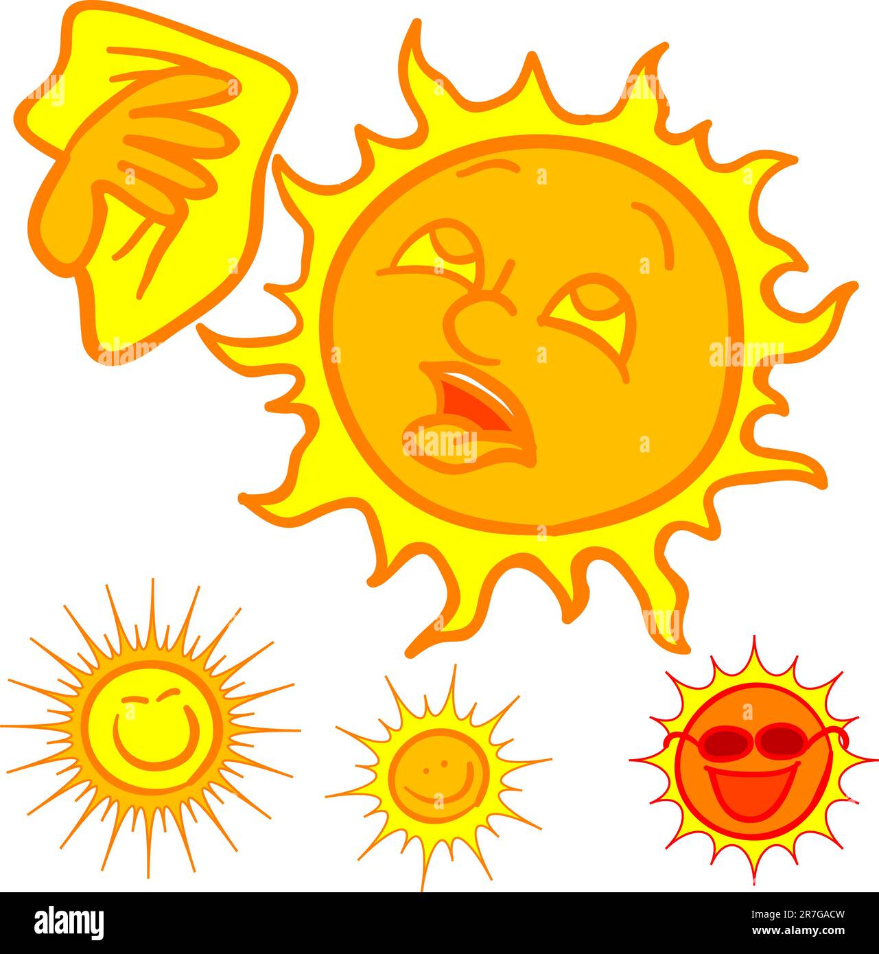 Evening sky evening sun Stock Vector Images - Alamy