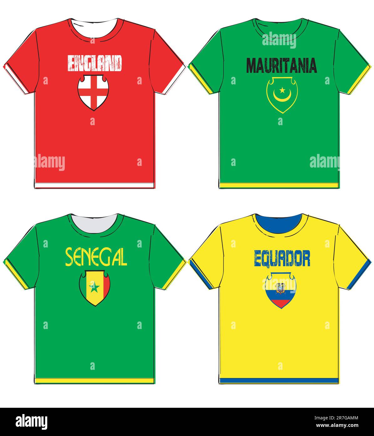 Shirt italy Stock Vector Images - Alamy