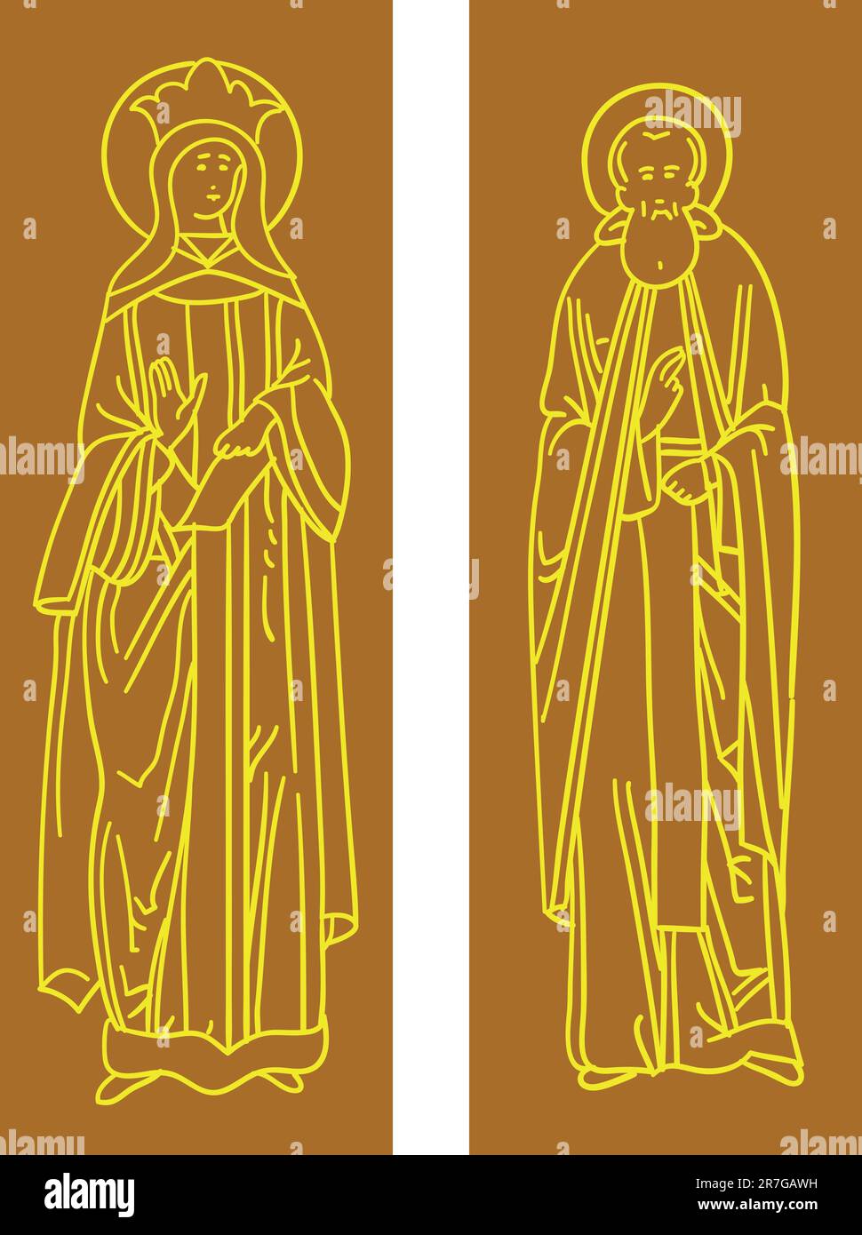 Golden madonna Stock Vector Images - Alamy