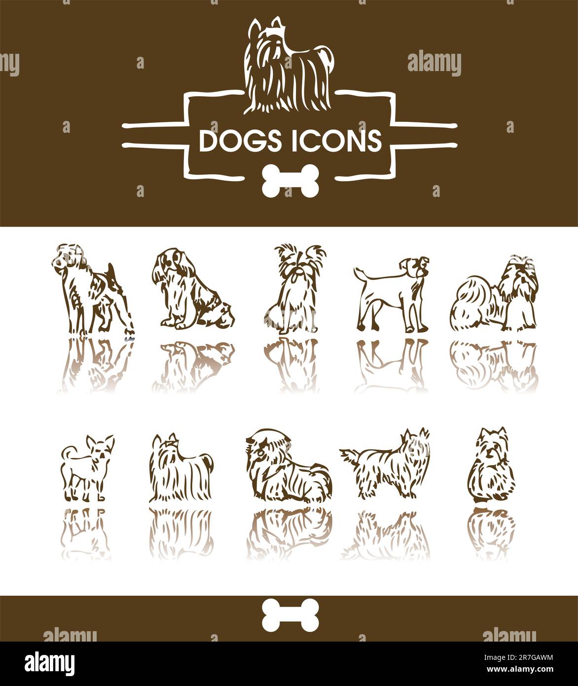 Dog figurine Stock Vector Images - Alamy