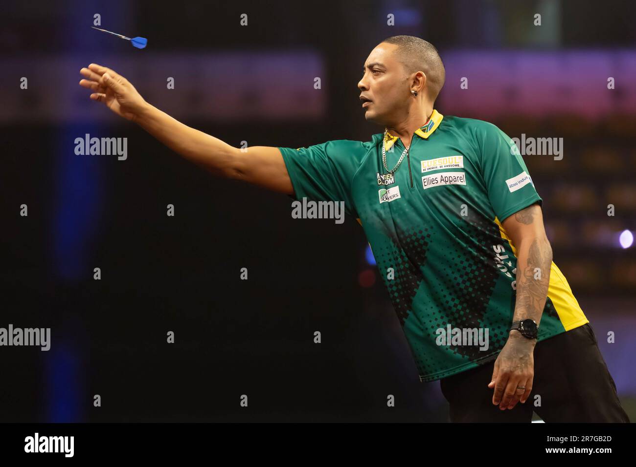 15 June 2023, Hesse, Frankfurt/Main: Darts: World Team Championship ...