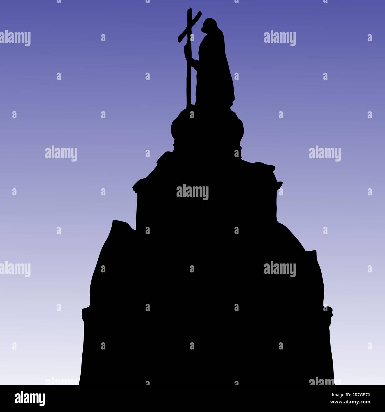 Religious sculpture monument Stock Vector Images - Alamy