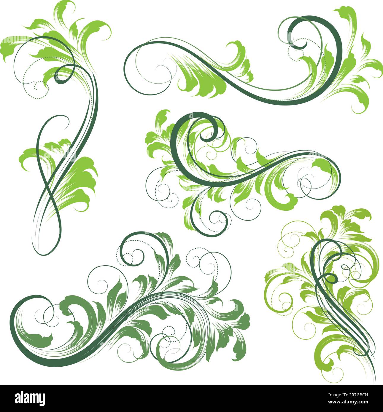 Curled leave Stock Vector Images - Alamy