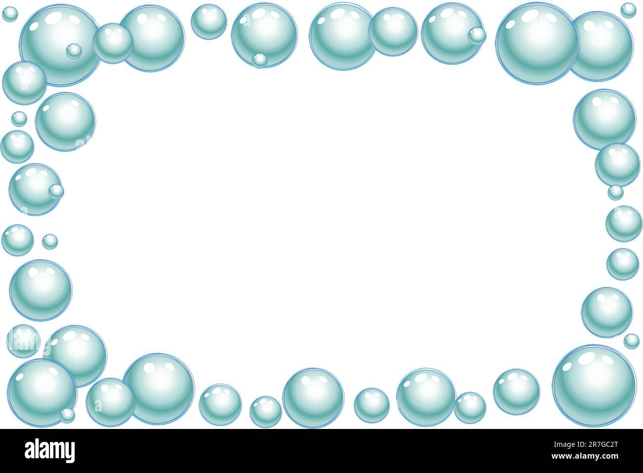 Vector illustration of blue bubbles Stock Vector Image & Art - Alamy