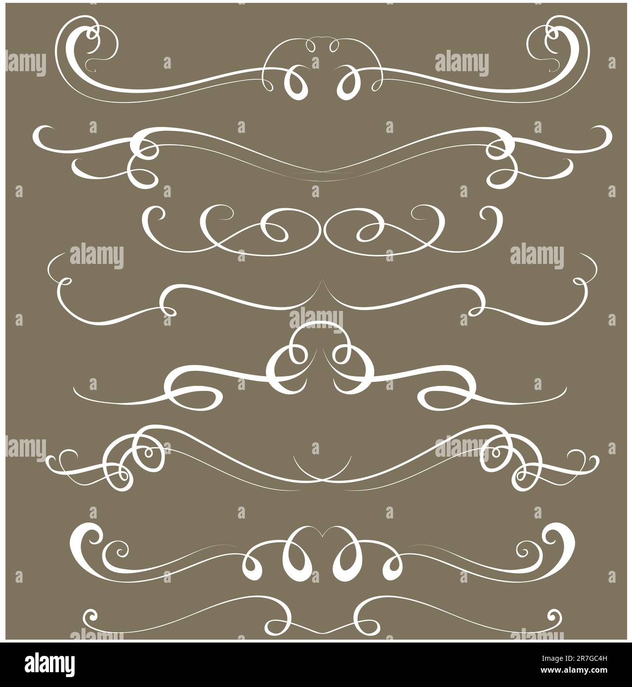 Swirls vector pattern contemporary Stock Vector Images - Alamy