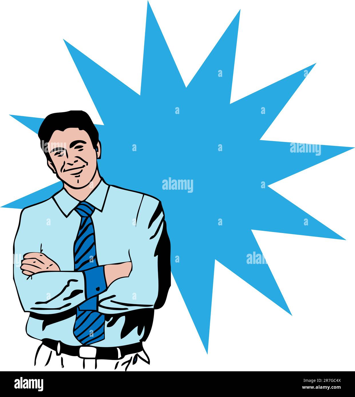 Happy latin man in Stock Vector Images - Alamy