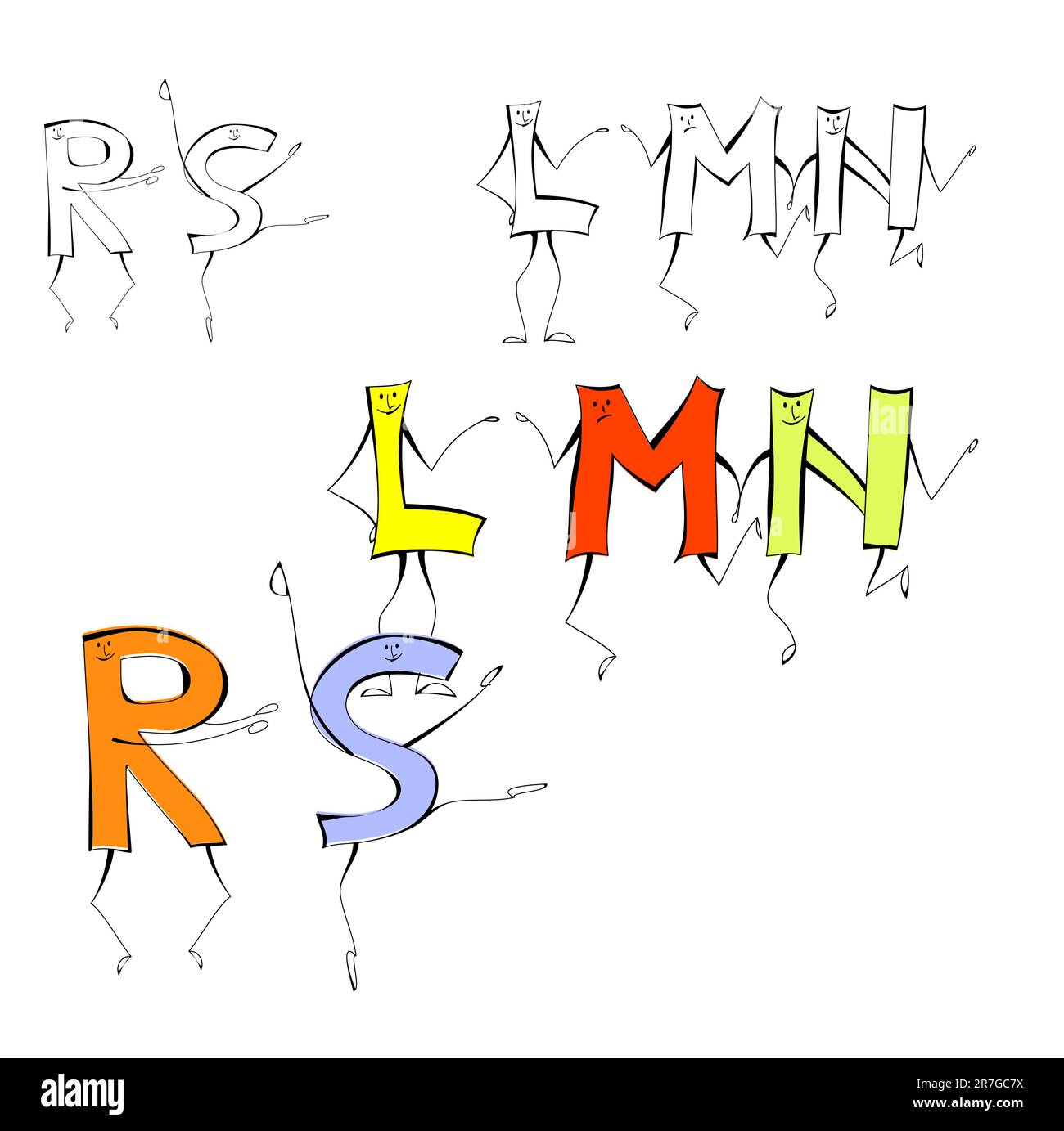 M clip Stock Vector Images - Alamy