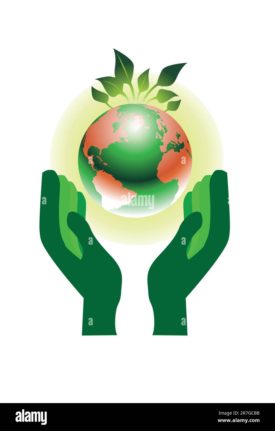 Hand holding green tag Stock Vector Images - Alamy