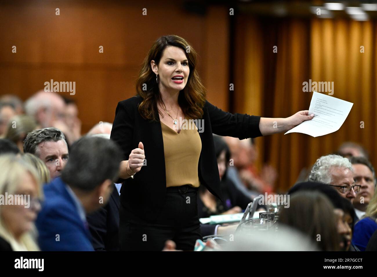 Ottawa, Can. 15th June, 2023. Conservative MP Michelle Ferreri rises ...