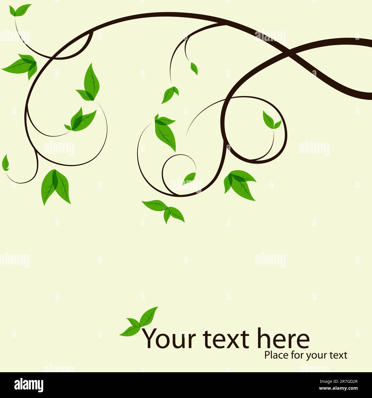 Vector picture with tree branches Stock Vector Image & Art - Alamy