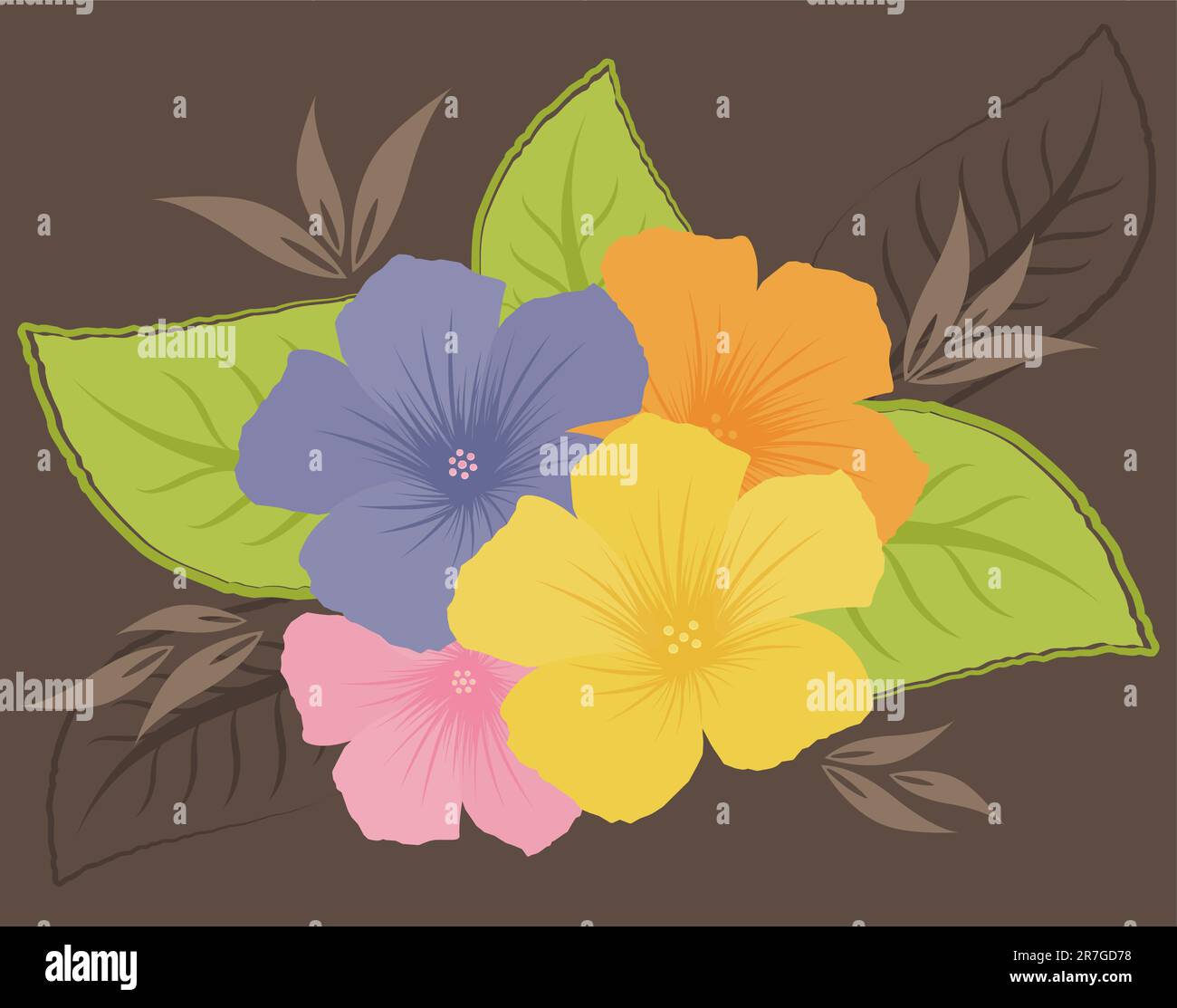 Vector floral design Stock Vector Images - Alamy