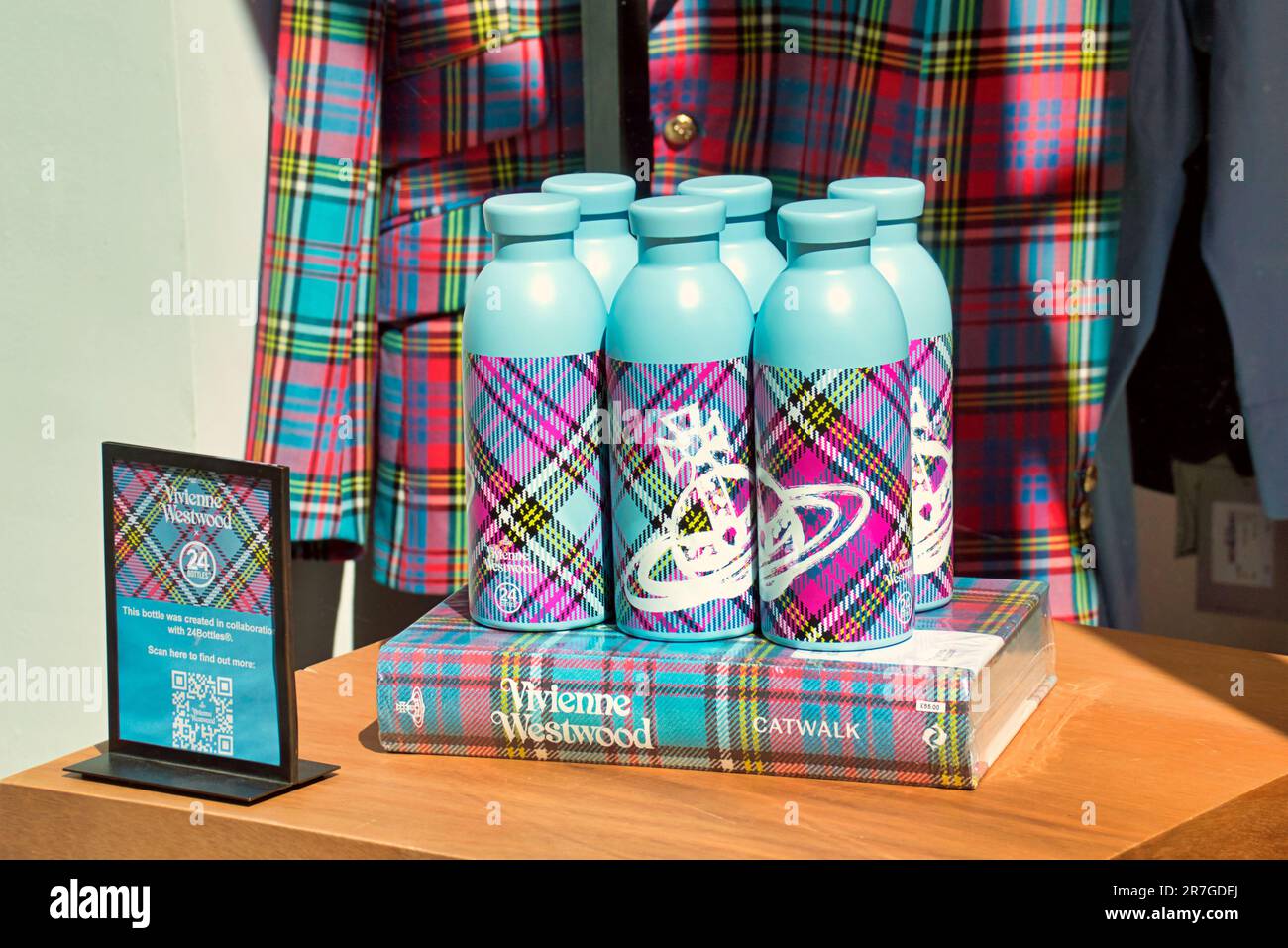 Vivienne Westwood designs iconic fashion Glasgow, Scotland, UK Stock ...