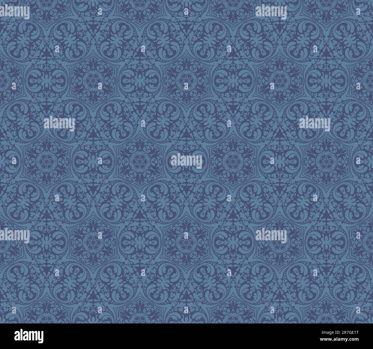 Seamless damask pattern hi-res stock photography and images - Alamy