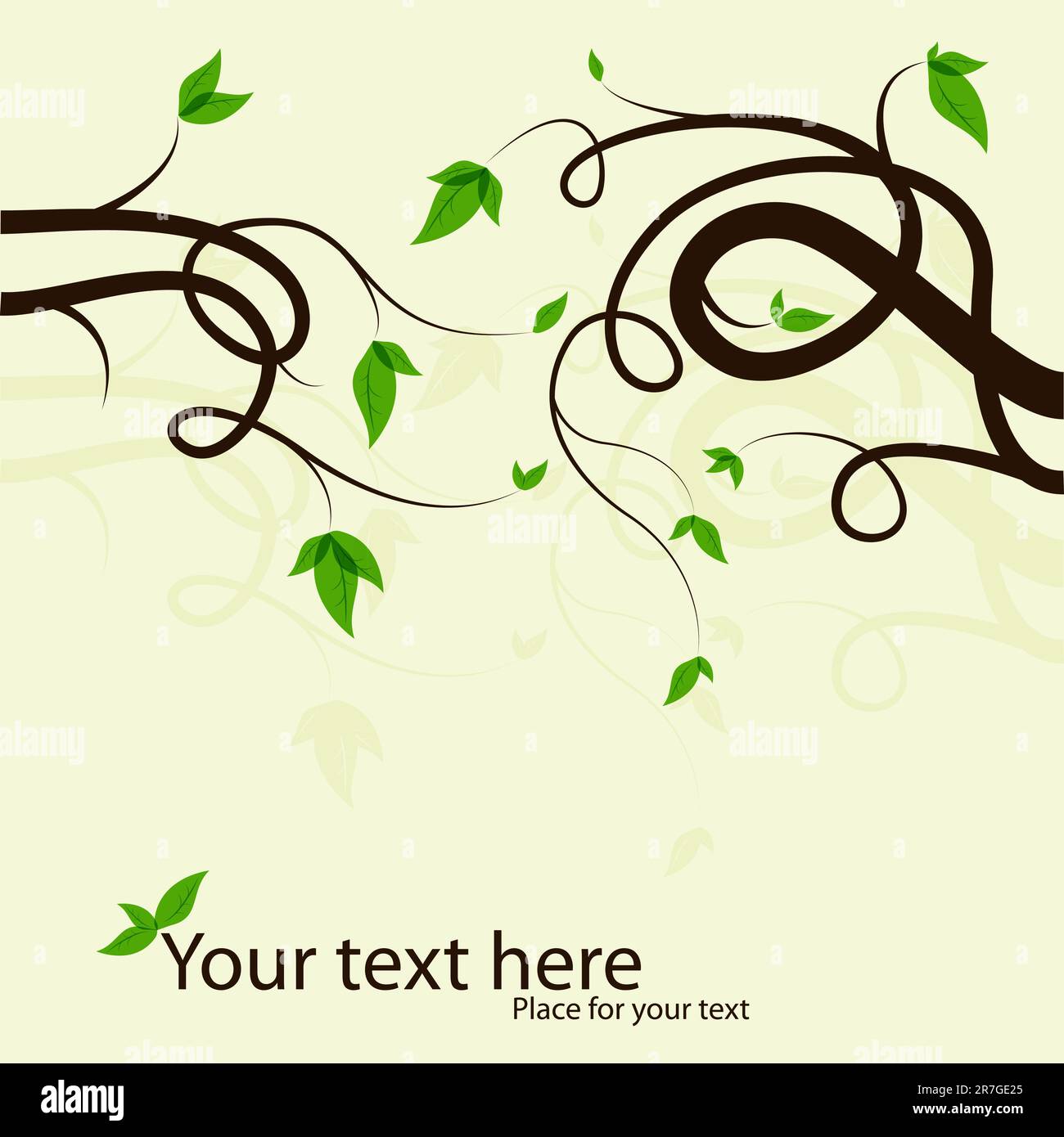 Vector picture with tree branches Stock Vector Image & Art - Alamy