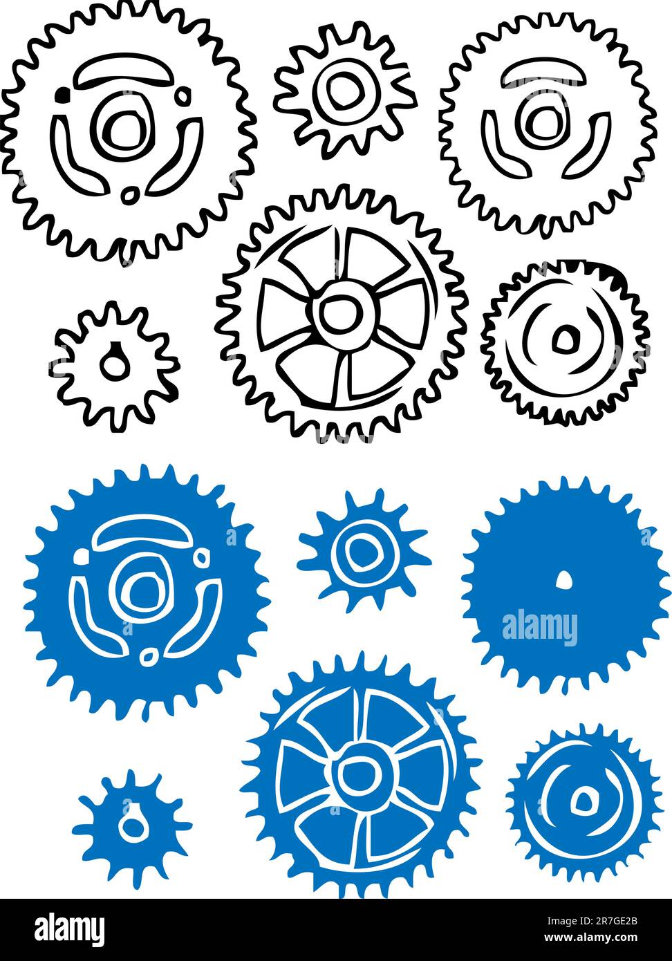 Gears vector element illustration Stock Vector Image & Art - Alamy