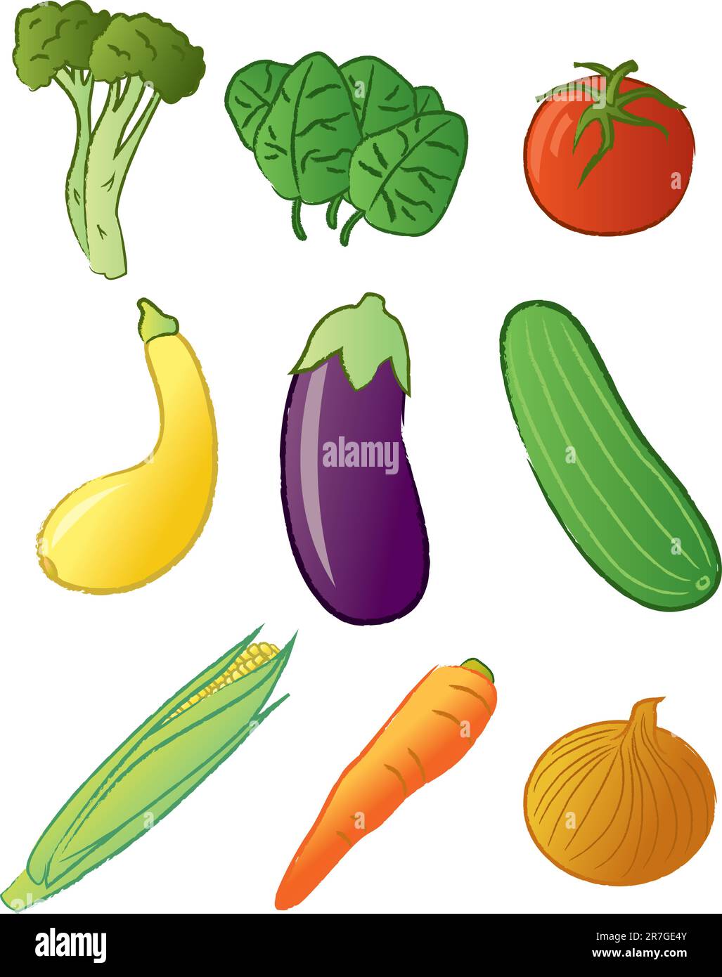 Produce stand corn Stock Vector Images - Alamy