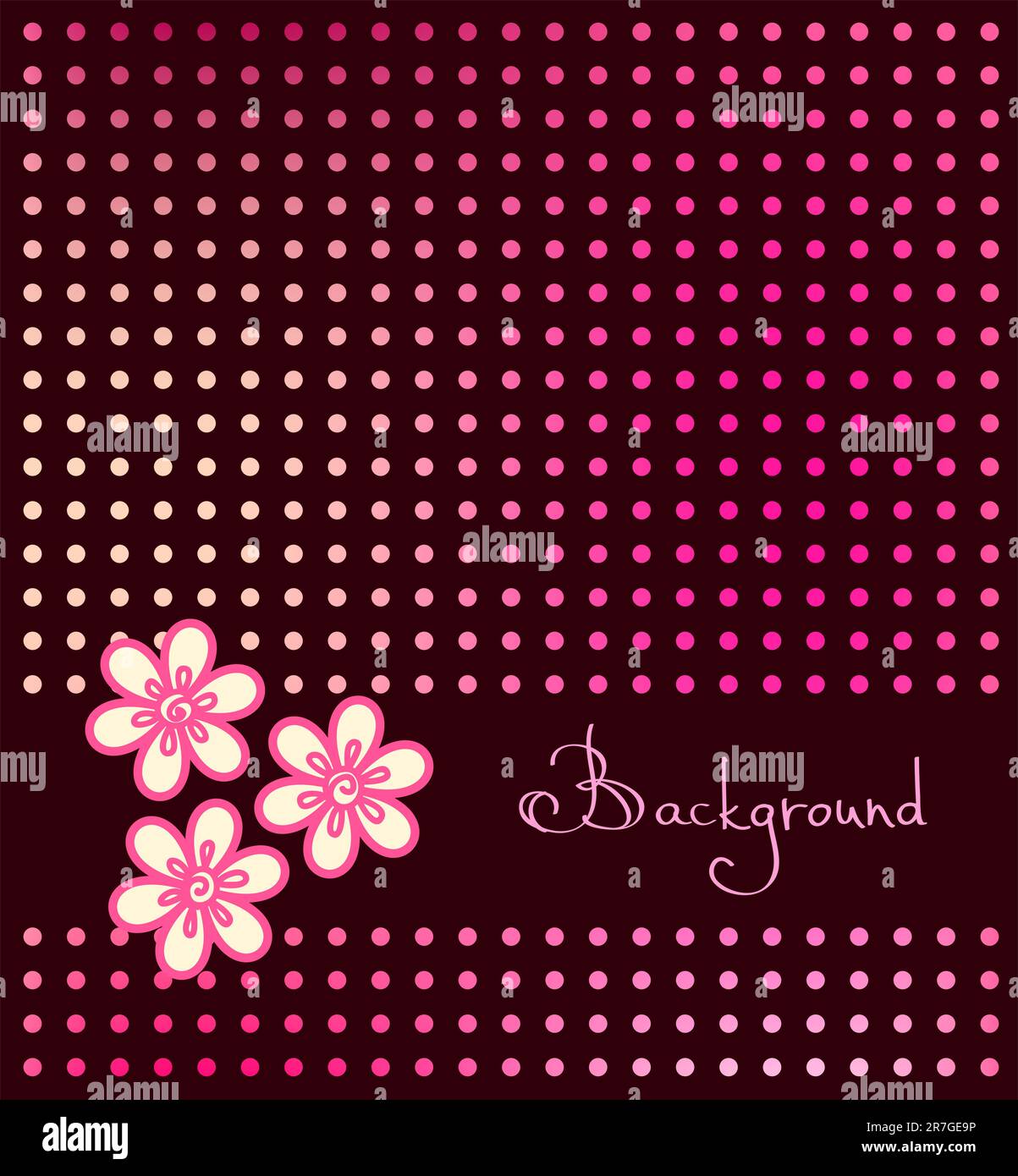 abstract dark background with red stylized flower Stock Vector Image ...