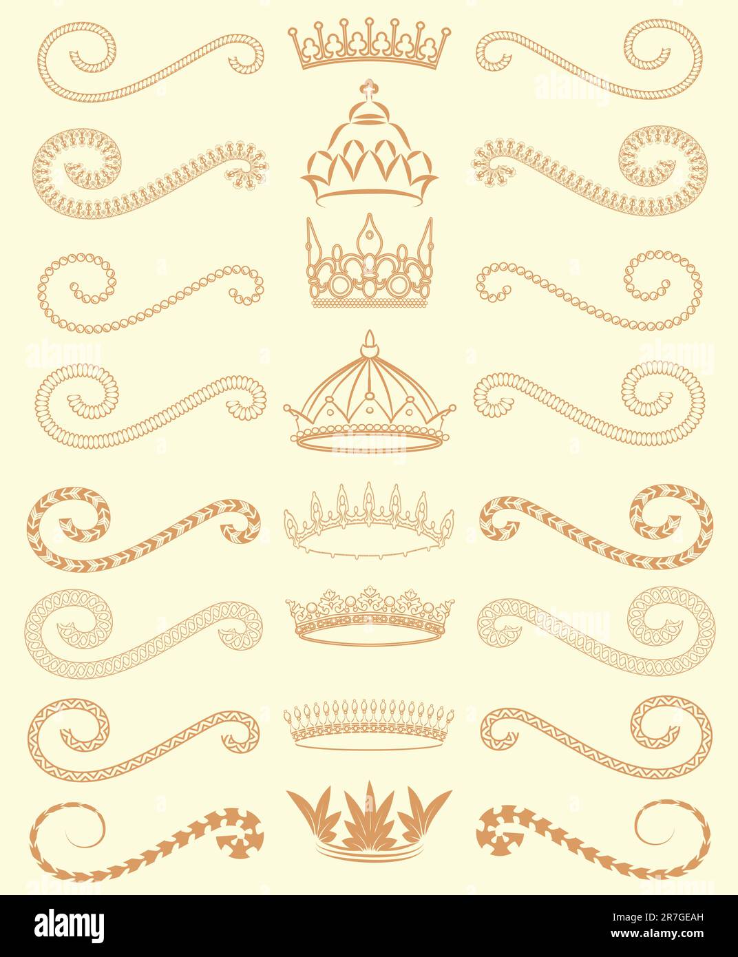 Foreground crowns Stock Vector Images - Alamy