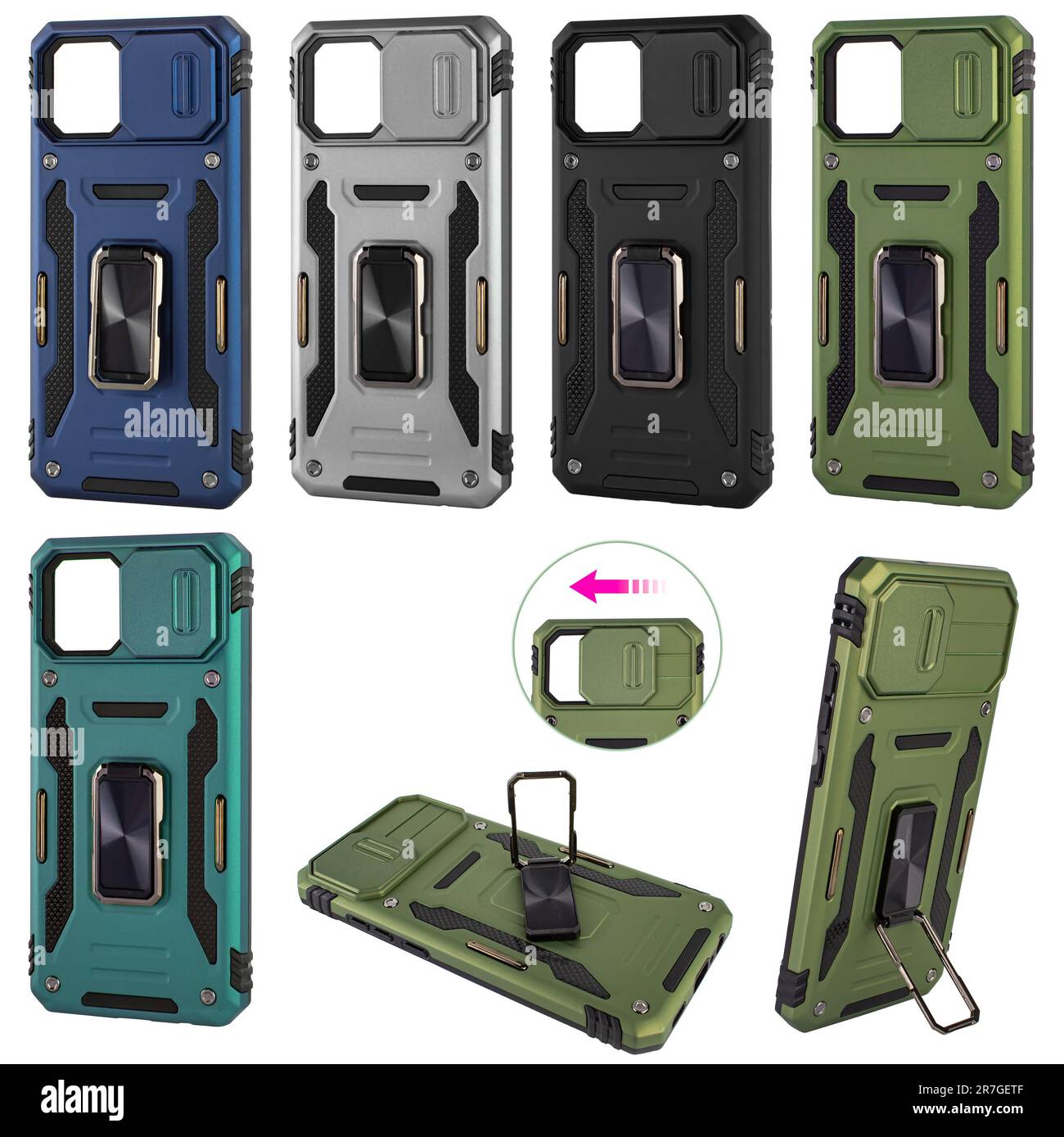 Silicone shockproof phone case white background in insulation Stock ...