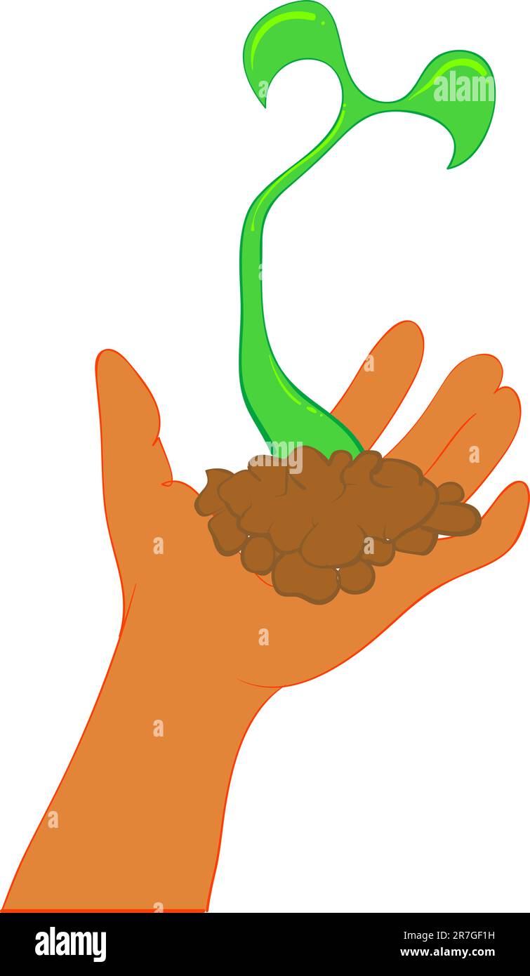 Close up hand fresh Stock Vector Images - Alamy