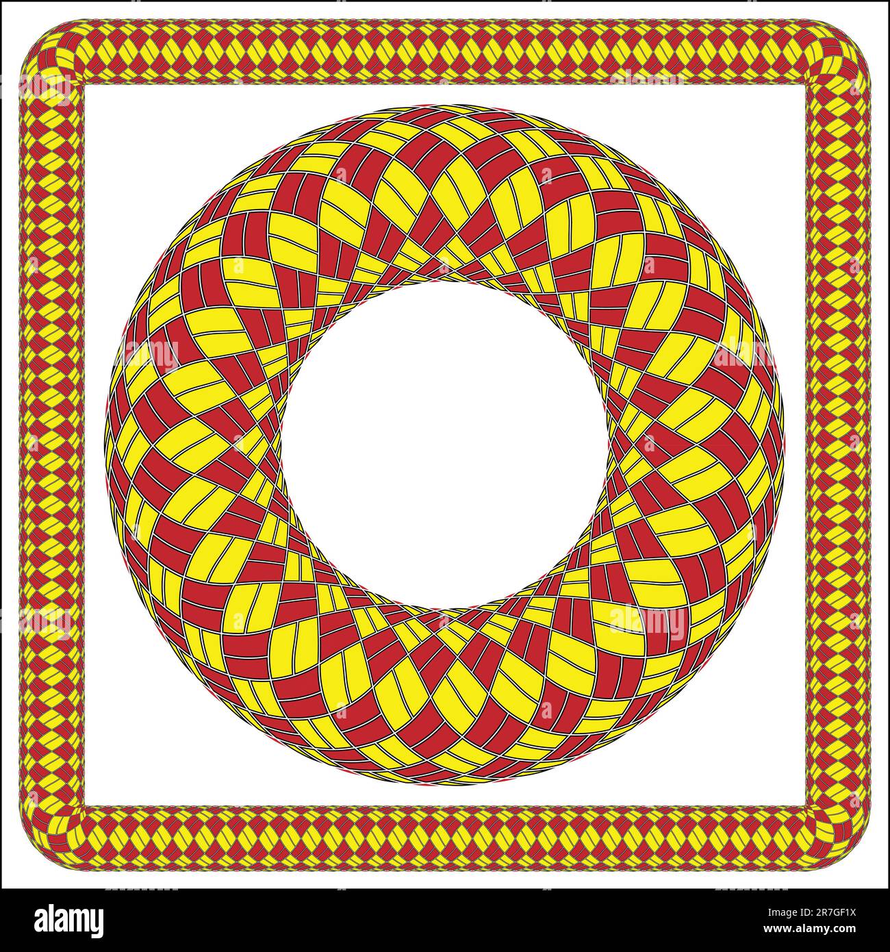 brushed circle and square design, abstract vector art illustration ...