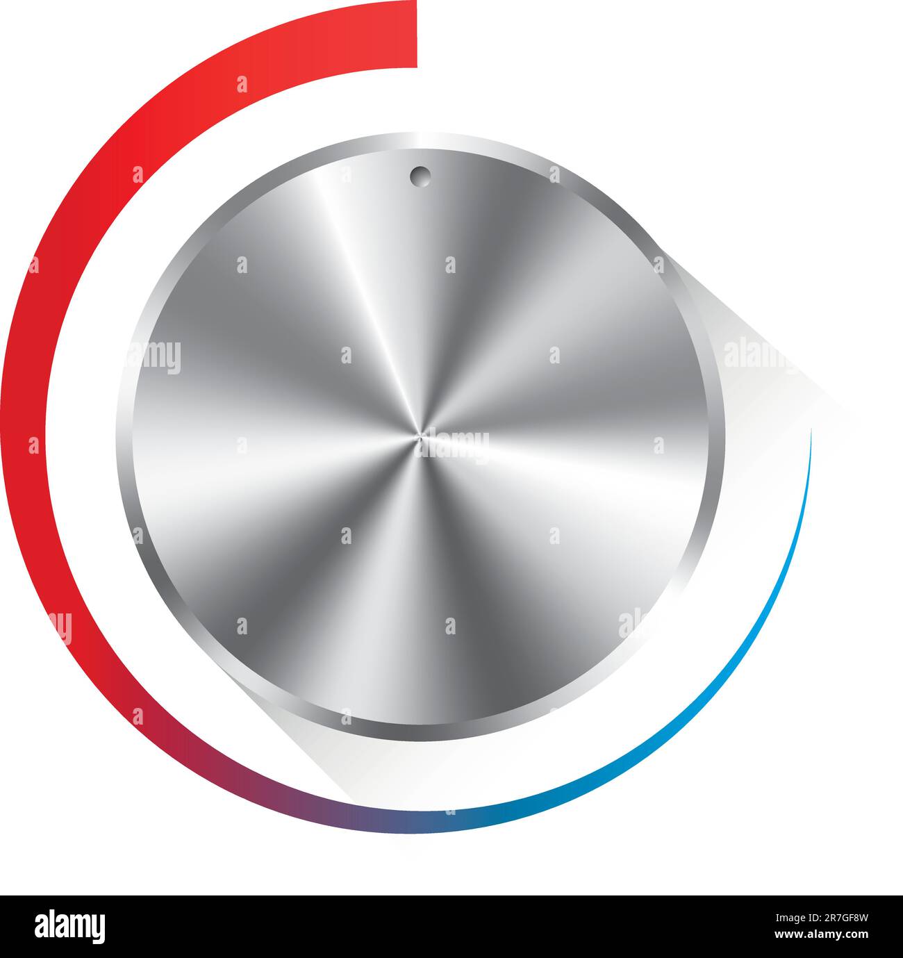 illustration of a metal control knob used for regulating Stock Vector ...