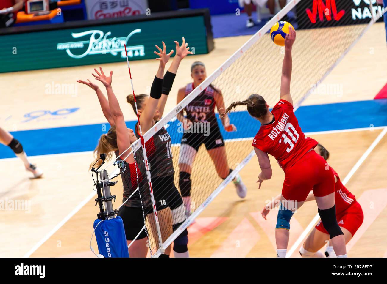 Hong Kong, Hong Kong. 15th June, 2023. Olivia Rozanski (#30) of Poland ...