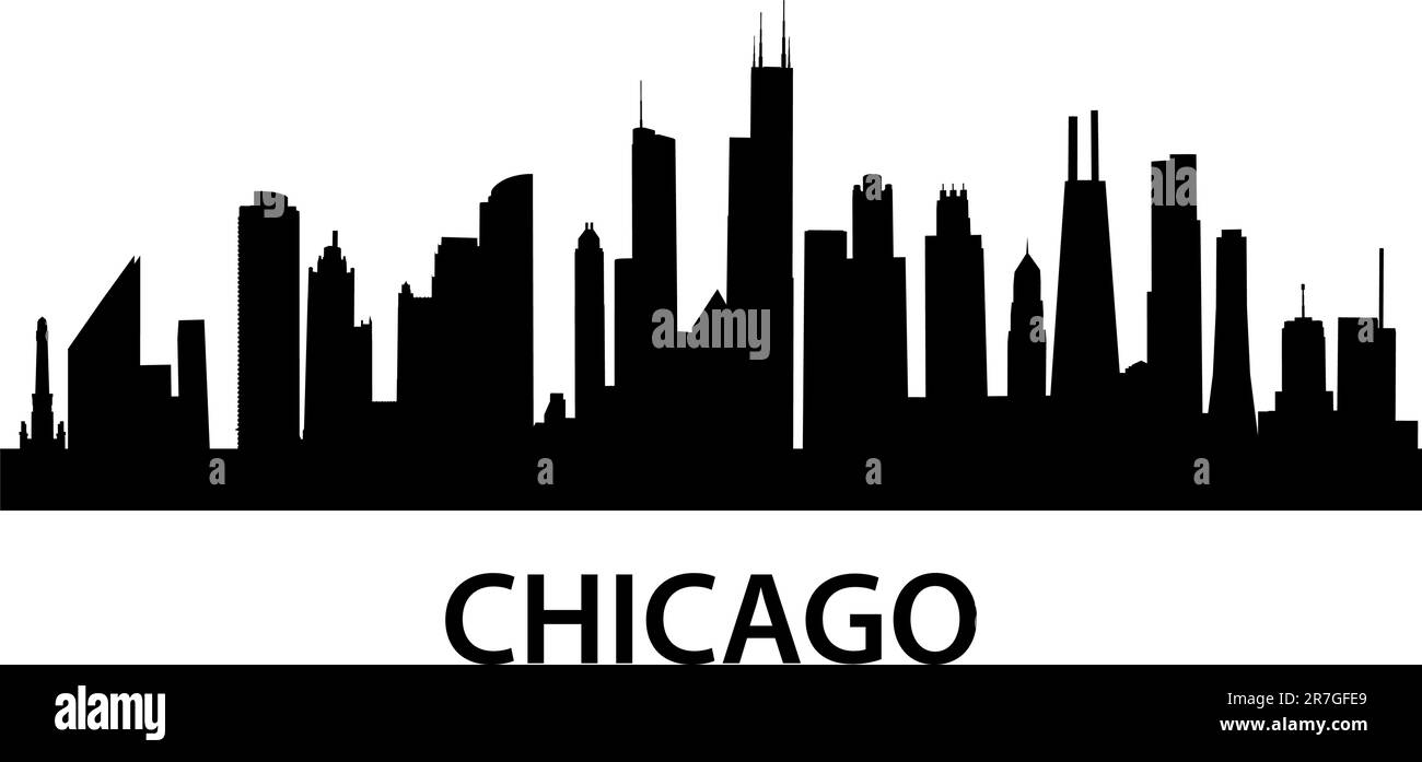 View downtown chicago illinois Stock Vector Images - Alamy