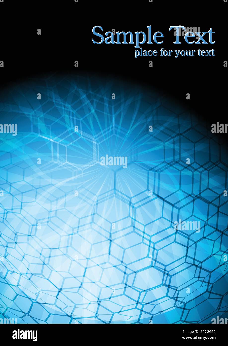 Abstract technical background with hexagon texture Stock Vector Image ...