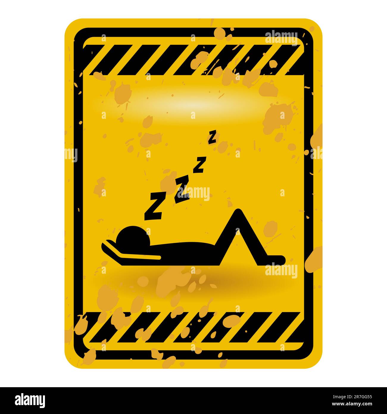 Yellow and black warning sign Stock Vector Images - Alamy