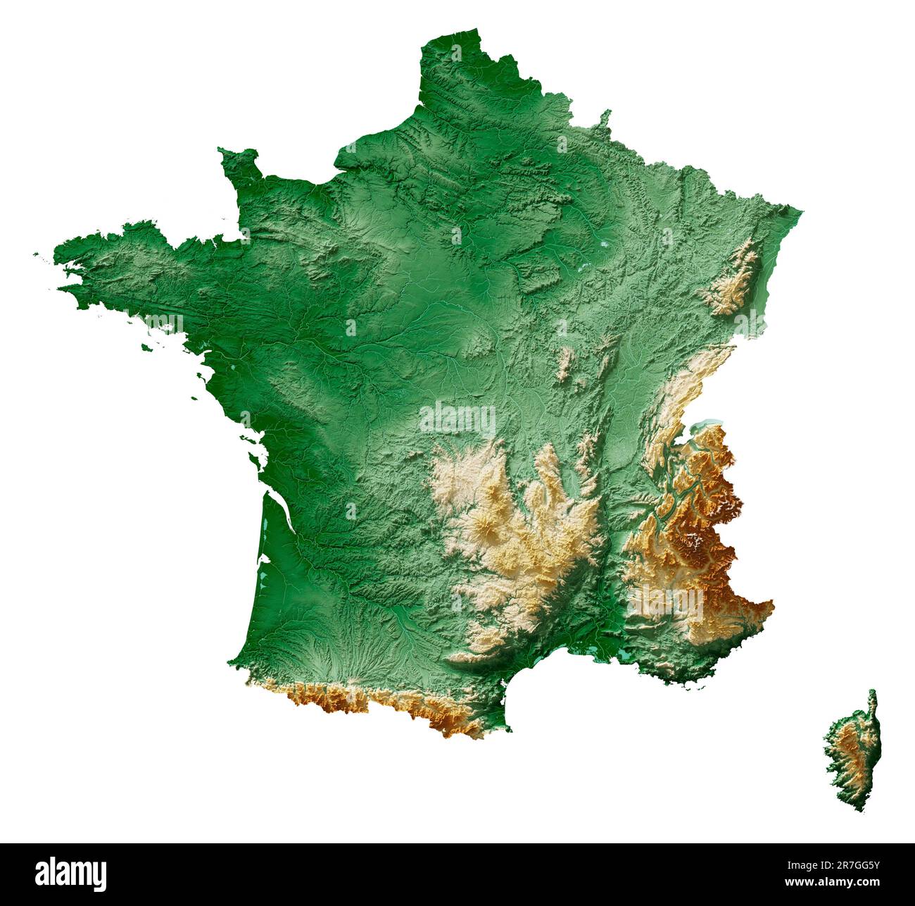 Carte Des Reliefs