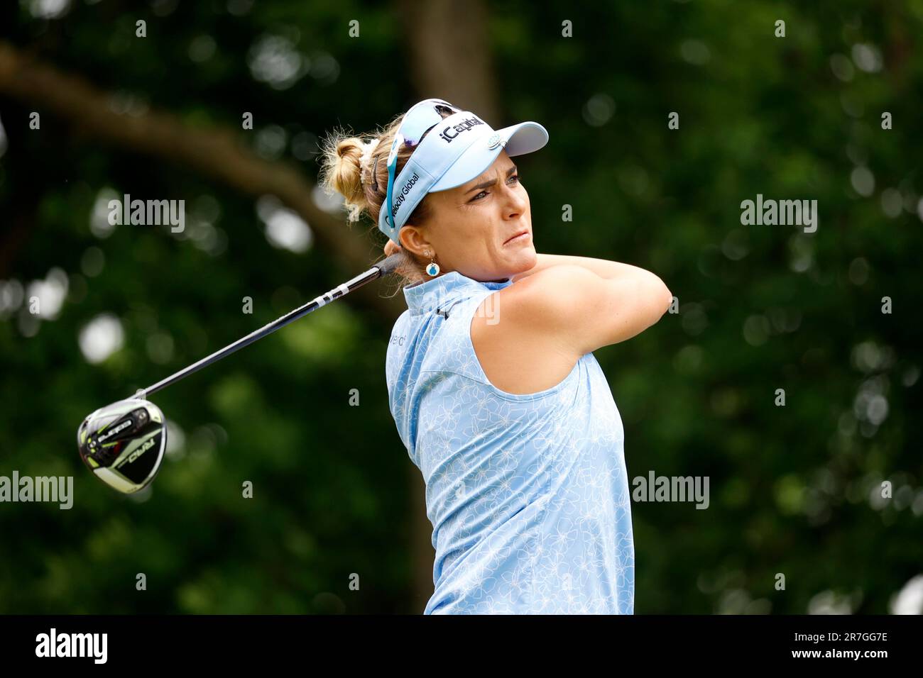GRAND RAPIDS, MI - JUNE 15: LPGA golfer Lexi Thompson hits her tee shot ...