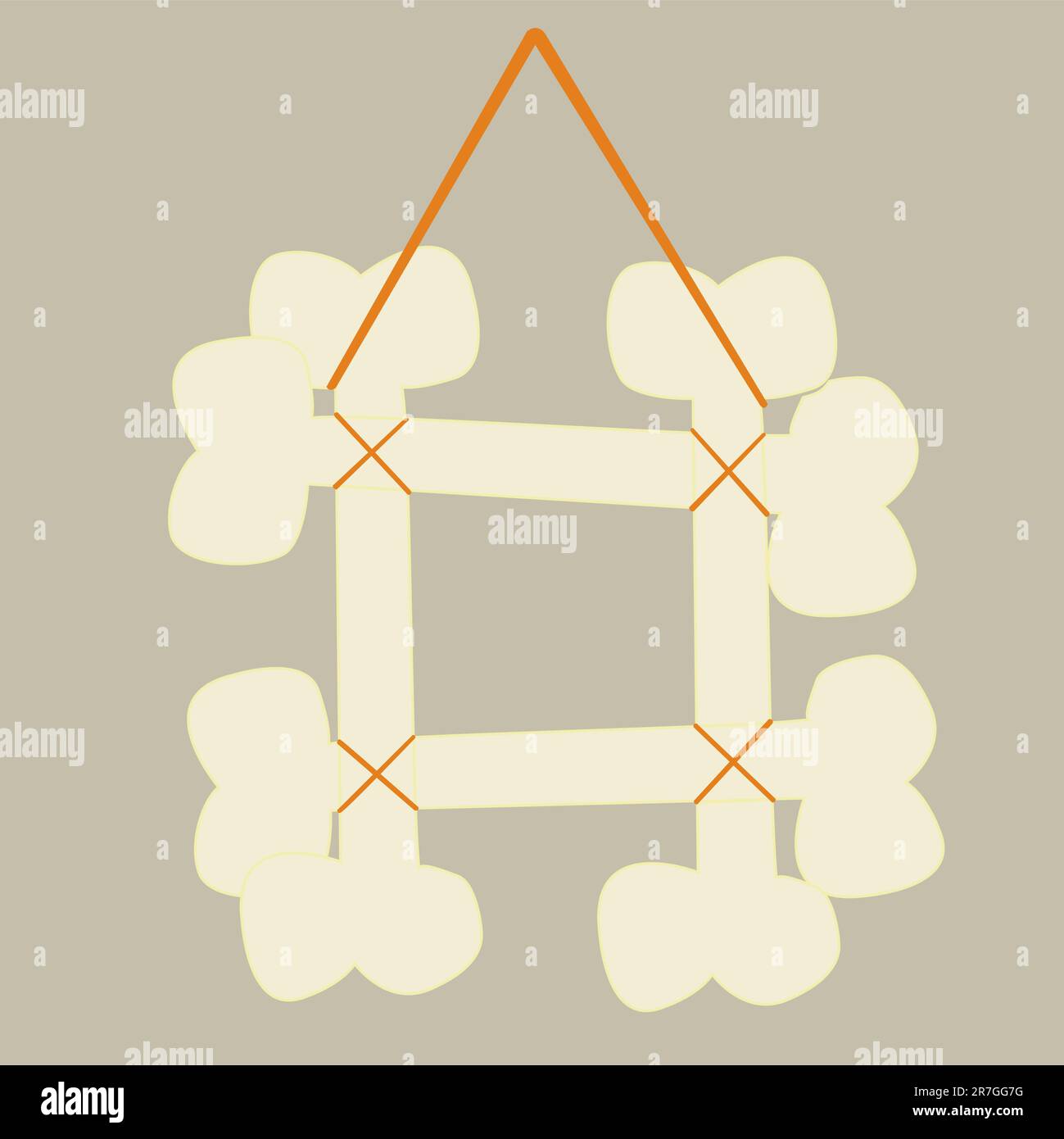 bones frame, vector art illustration Stock Vector Image & Art - Alamy