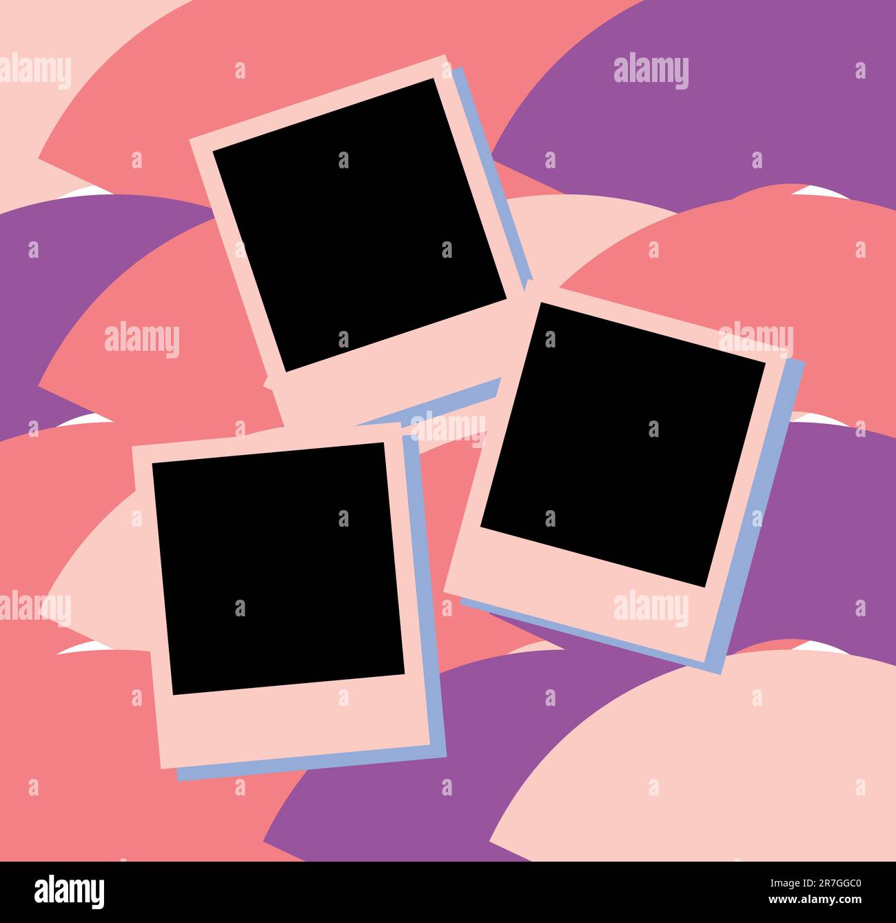 Designer Concept Blank Photo Frames For Your Photo Stock Vector Image ...