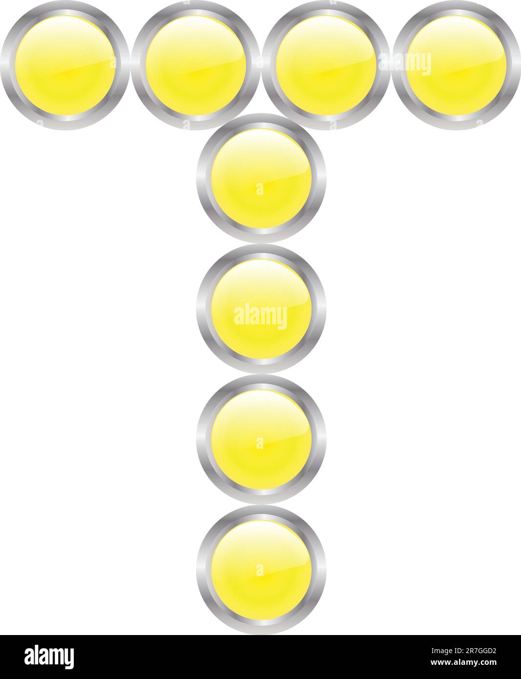 letter in button - vector Stock Vector Image & Art - Alamy