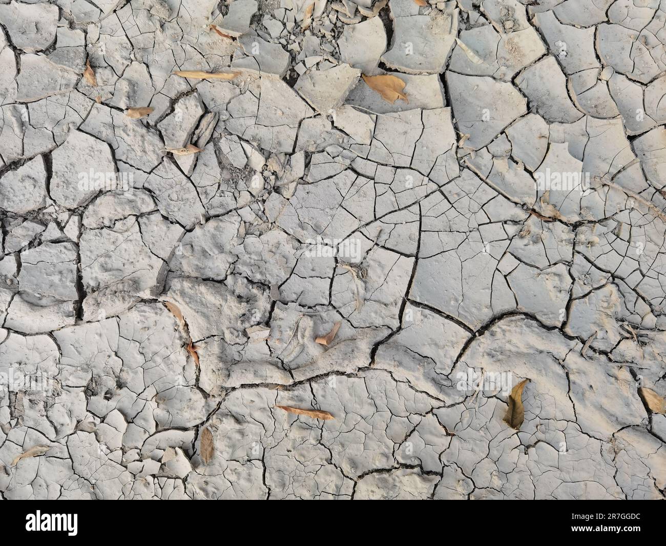 Drought, earth cracks, natural disasters. Dry cracked earth as a ...