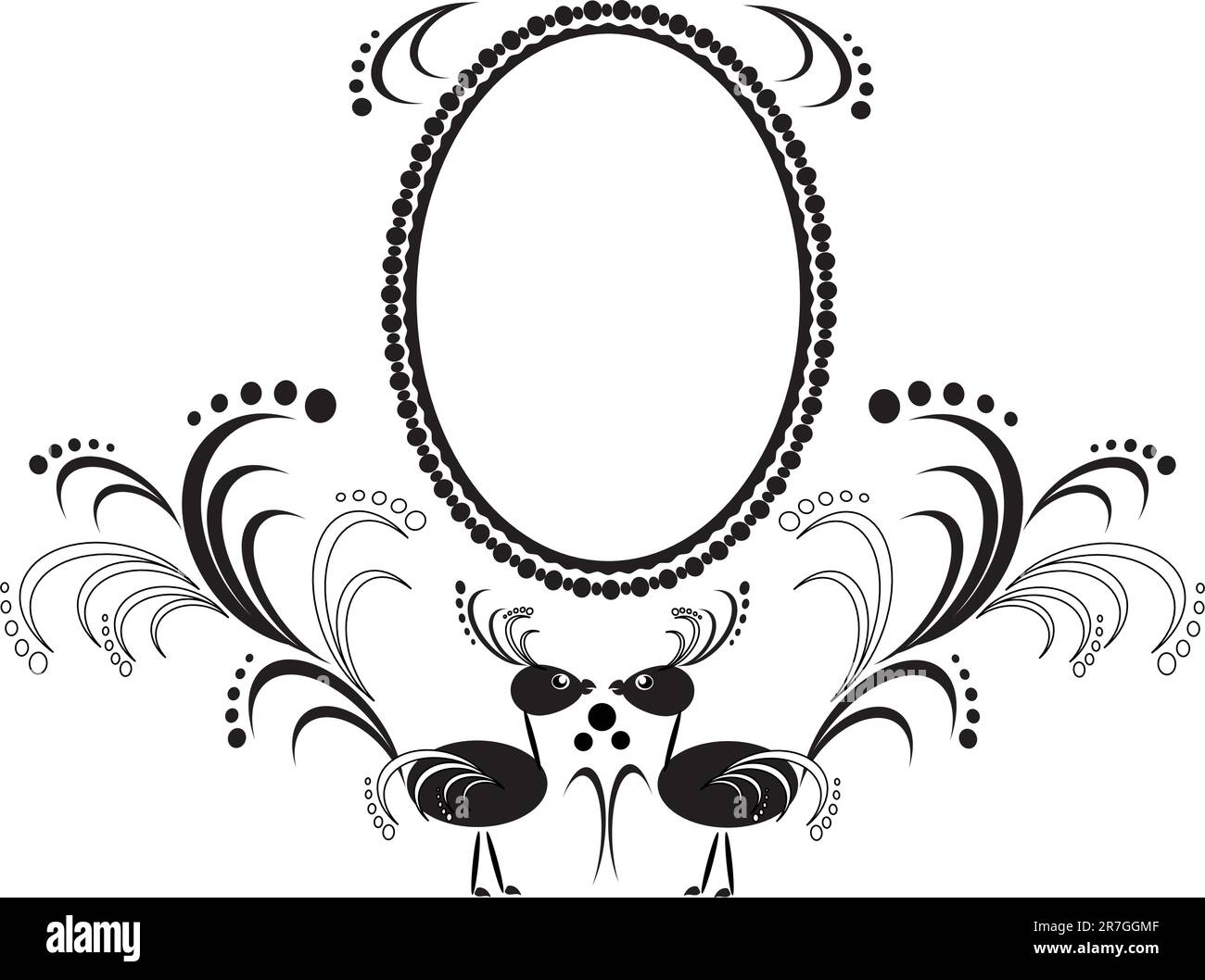 Frame With Bird Stock Vector Image And Art Alamy