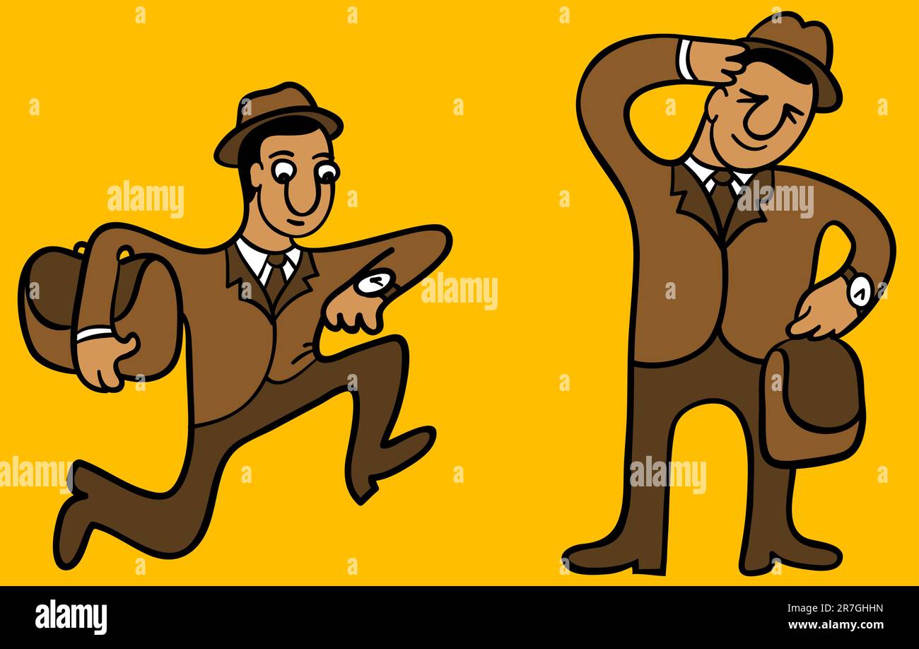 Work over time rush Stock Vector Images - Alamy