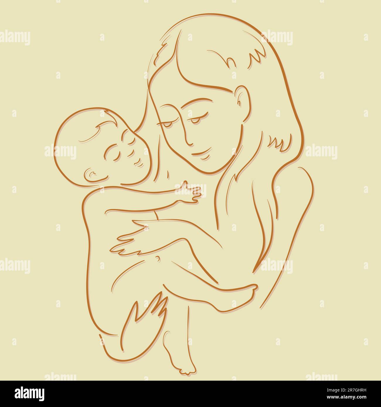 Mother and son Stock Vector Image & Art - Alamy