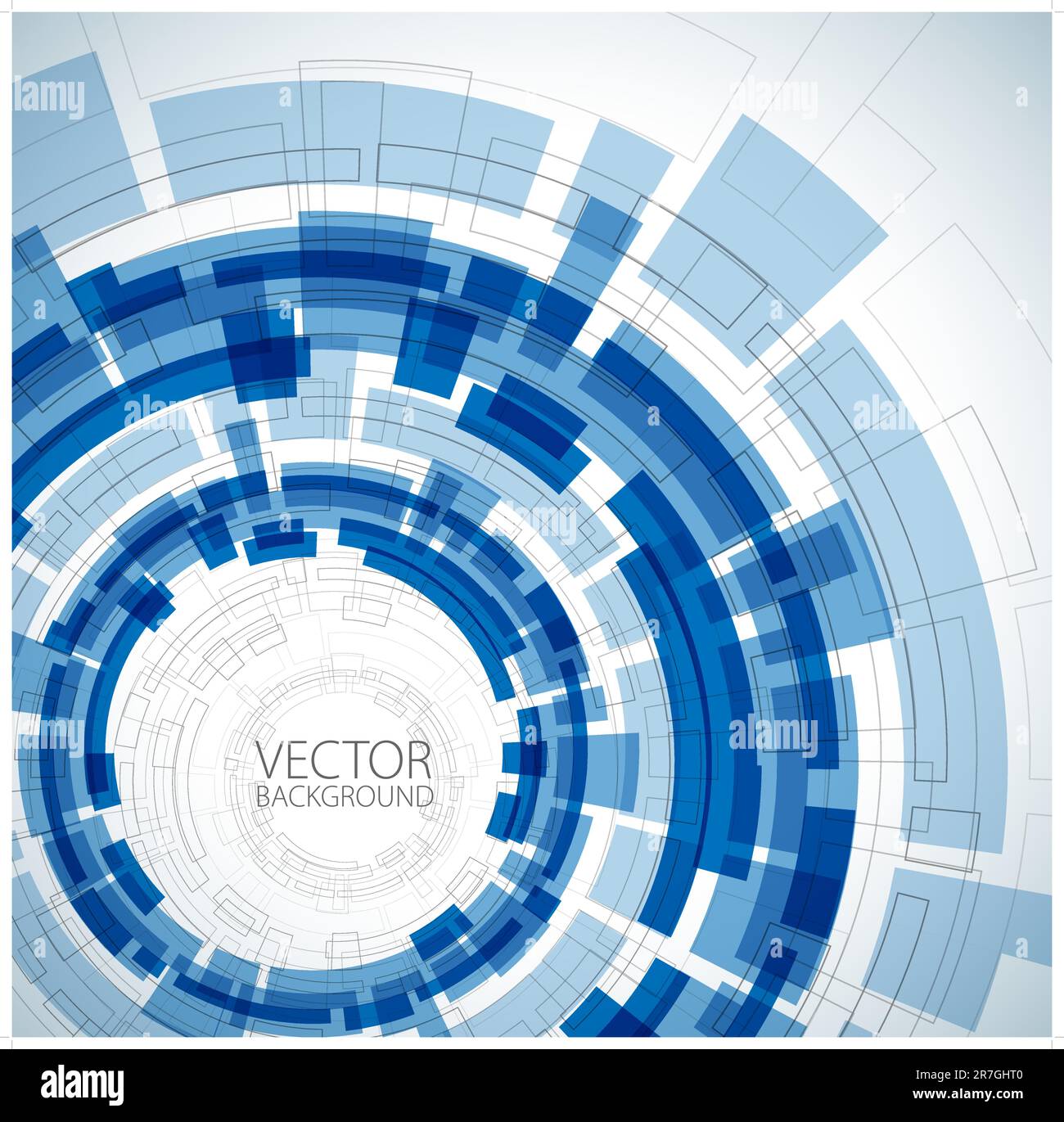 Abstract blue technical background with place for your text Stock ...