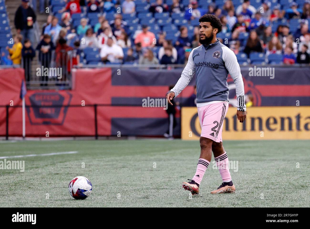 FOXBOROUGH, MA - JUNE 10: Inter Miami CF defender DeAndre Yedlin (2) in ...