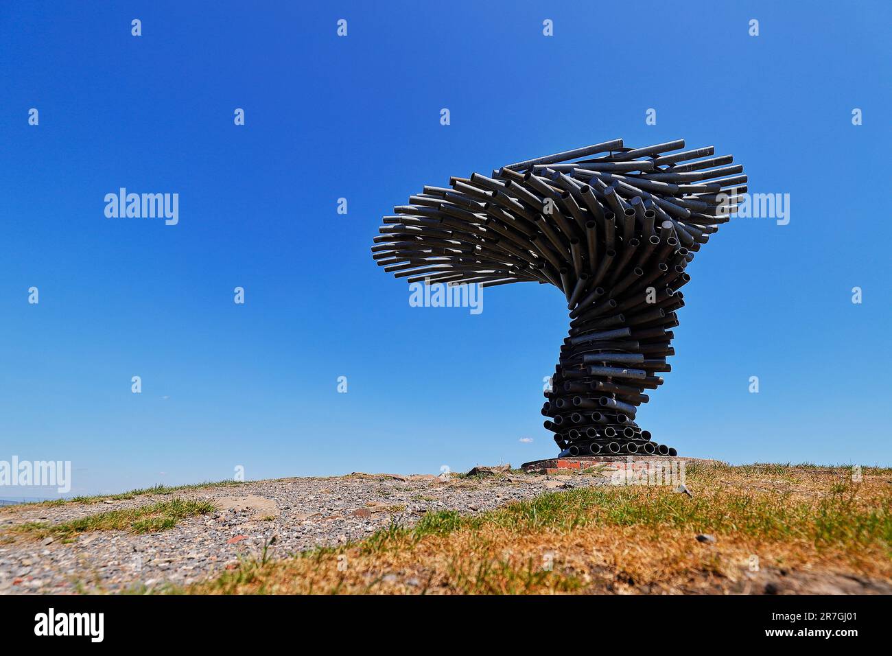 The Singing Ringing Tree at Crown Point in Burnley,Lancashire,Uk. It is ...