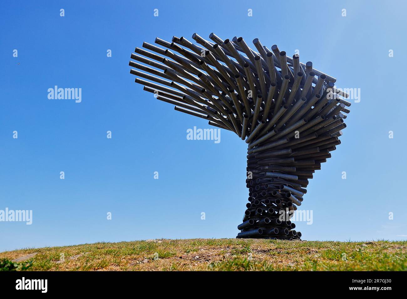 The Singing Ringing Tree at Crown Point in Burnley,Lancashire,Uk. It is ...