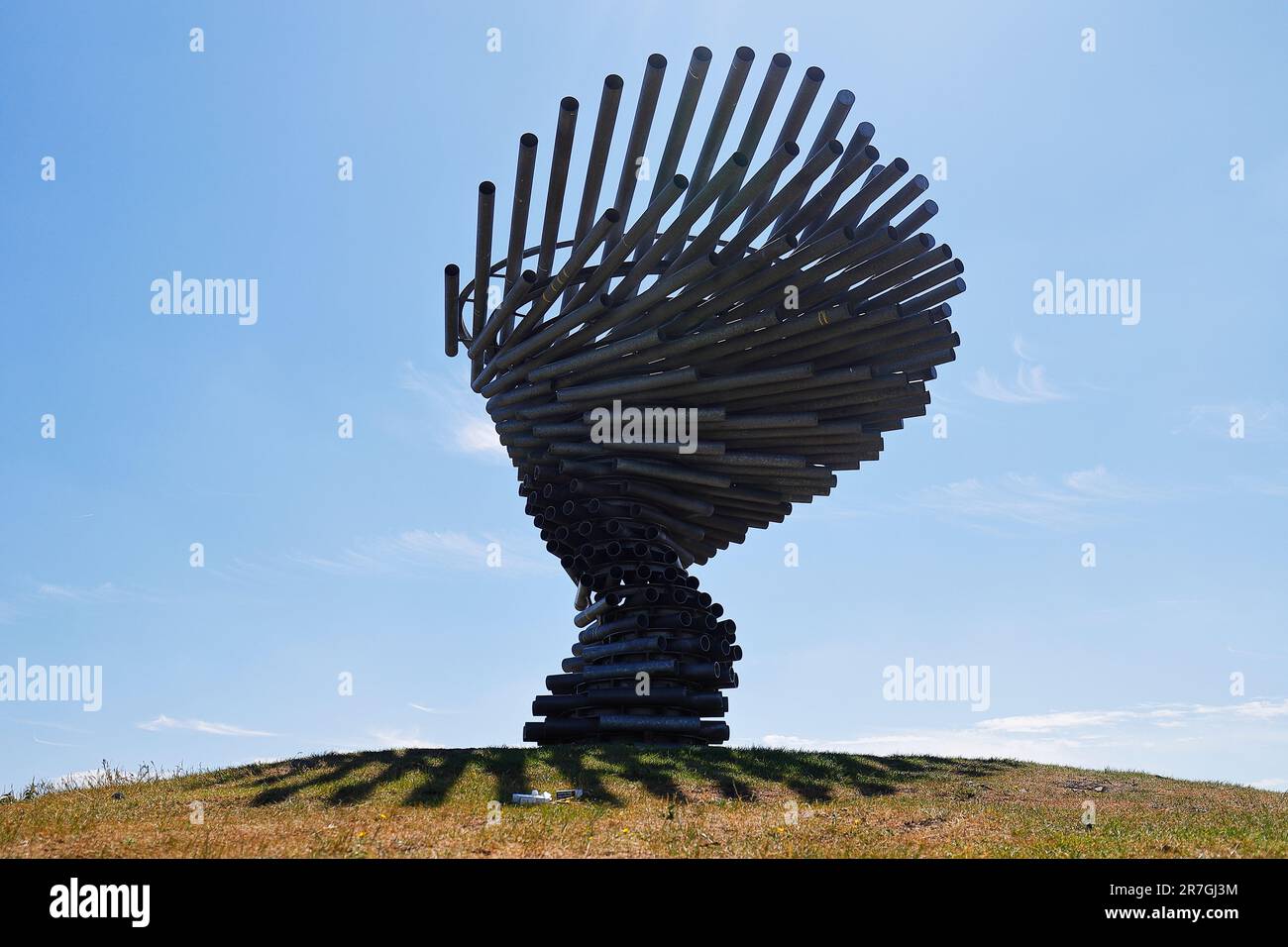 The Singing Ringing Tree at Crown Point in Burnley,Lancashire,Uk. It is ...